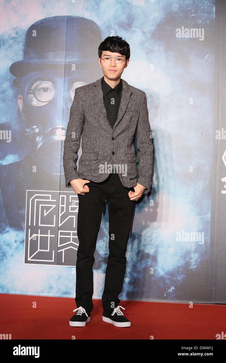 Taipei. 18th Mar, 2014. Khalil Fong at press conference of his new MV ...