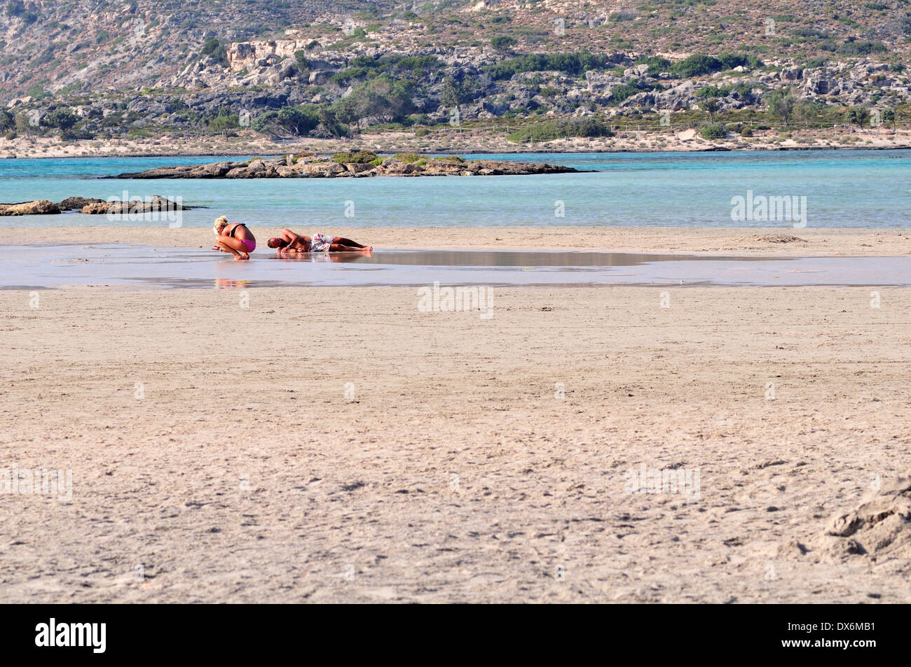 Spectacular beach in South West Crete, Greece Stock Photo - Alamy