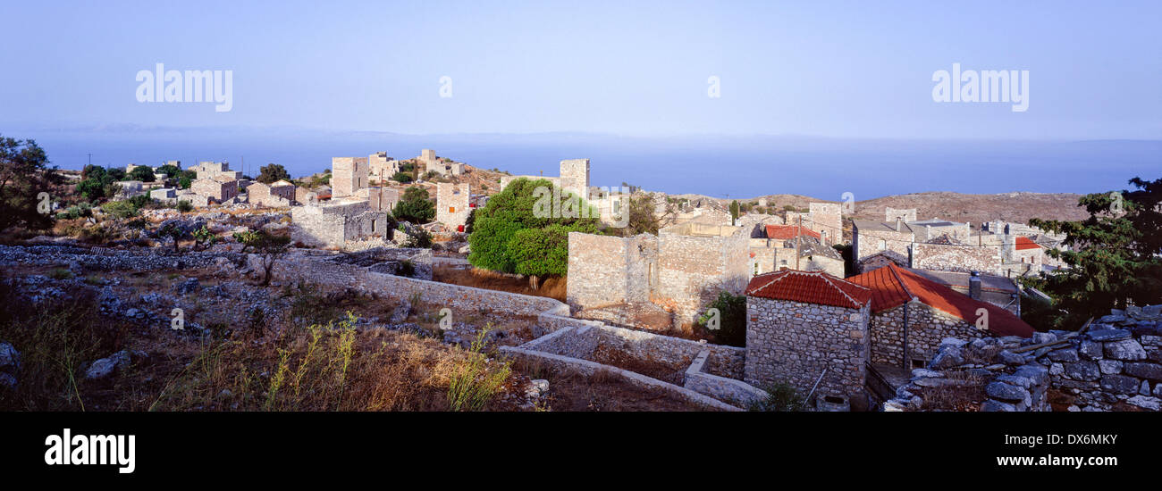 Lagia village the Mani Peninsula Peloponnese Greece Stock Photo - Alamy