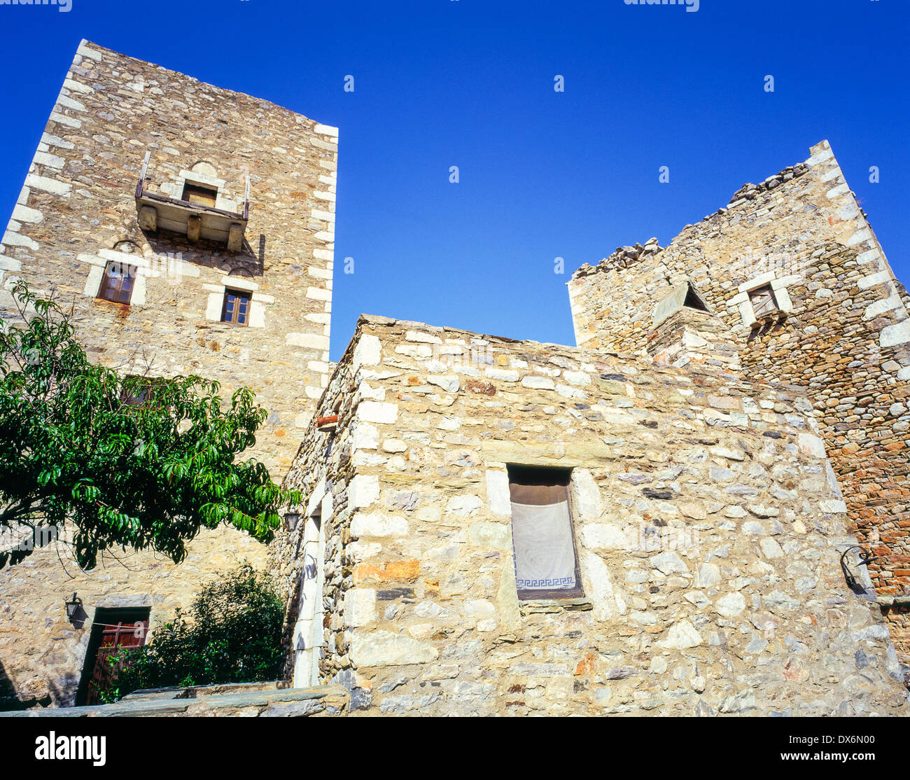 Vathia village the Mani Peninsula Peloponnese Greece Stock Photo - Alamy