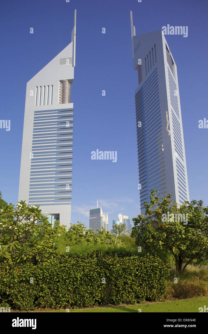 Middle East, United Arab Emirates, Dubai, The Emirates Towers Stock ...