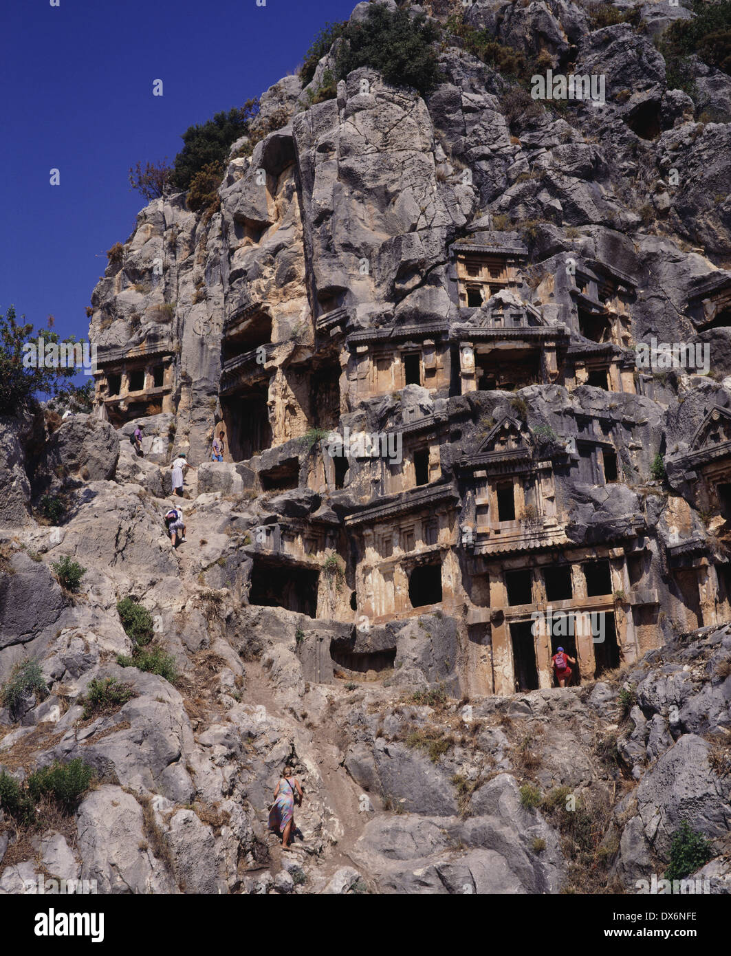 Rock Tombs Myra Turkey,Rock Tombs Myra Turkey Stock Photo - Alamy