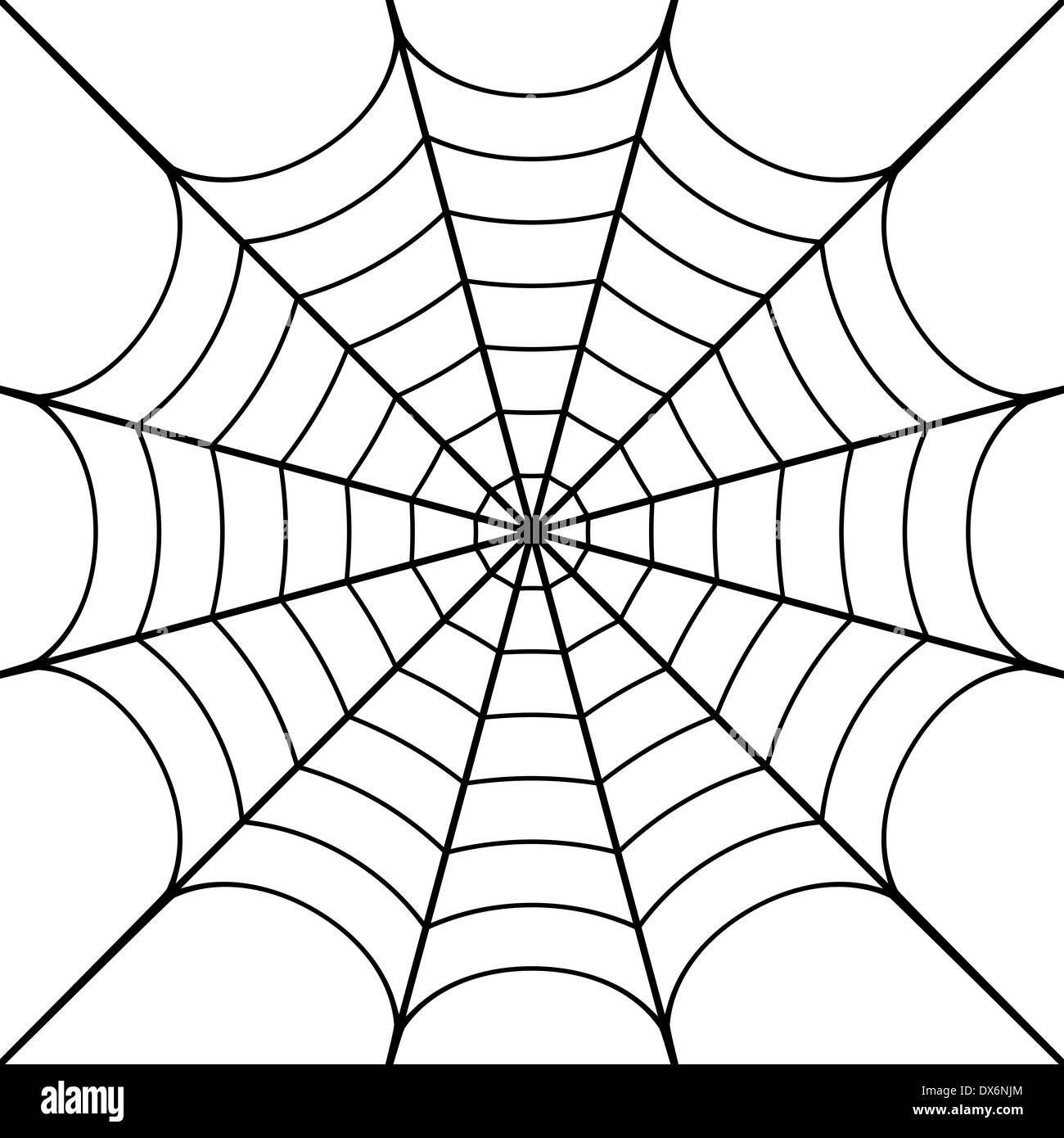 Vector illustration of cobweb Stock Photo - Alamy