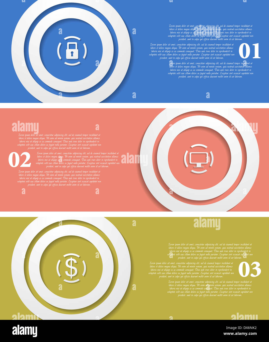 Abstract infographic vector tech banners Stock Photo - Alamy