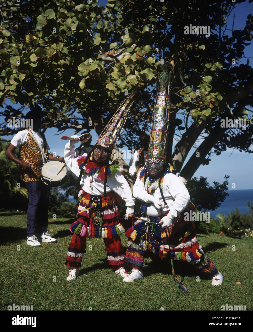 Gombey Dancers Bermuda Stock Photo - Alamy