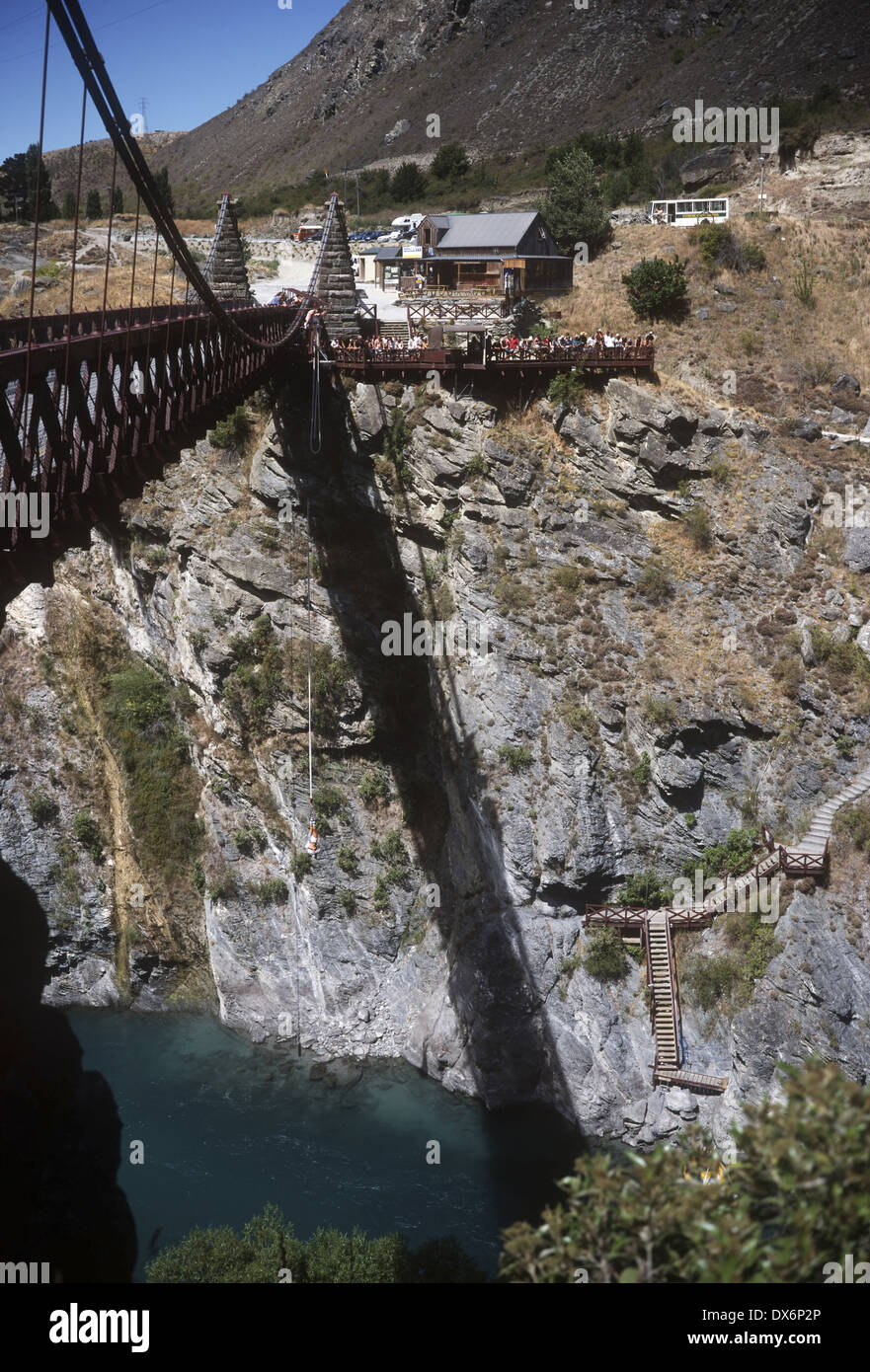 Kawarau Bridge near Queenstown, South Island, New Zealand Stock Photo ...