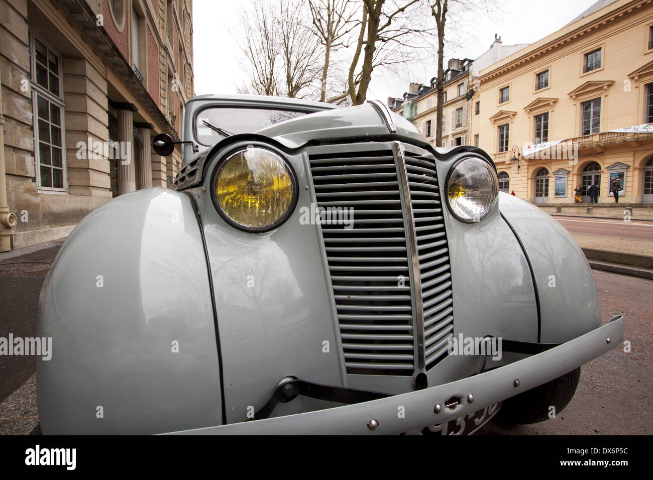 Classic car in city center Stock Photo - Alamy