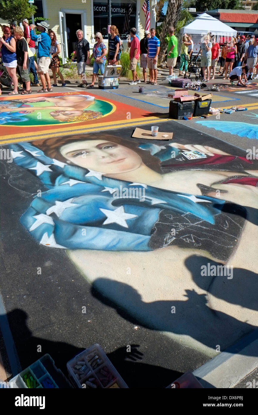 Sarasota Chalk Festival Historic Burns Square Florida Legacy of Valor ...