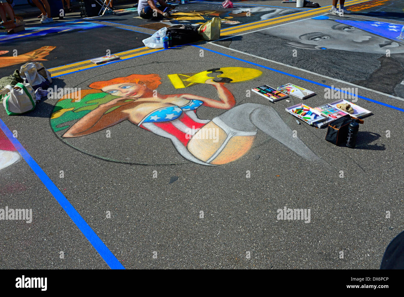 Sarasota Chalk Festival Historic Burns Square Florida Legacy of Valor ...