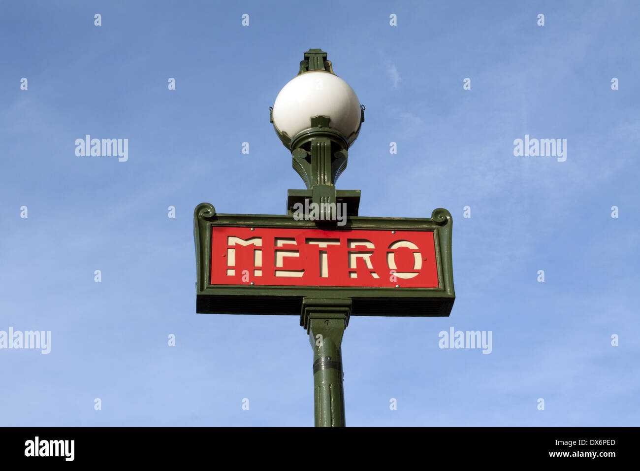 The iconic Art Nouveau Metro signs can be seen all over Paris and ...
