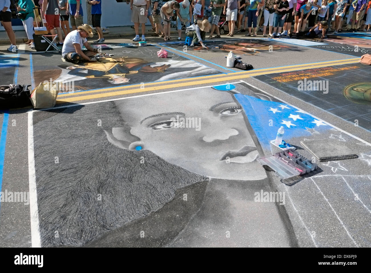Sarasota Chalk Festival Historic Burns Square Florida Legacy of Valor ...