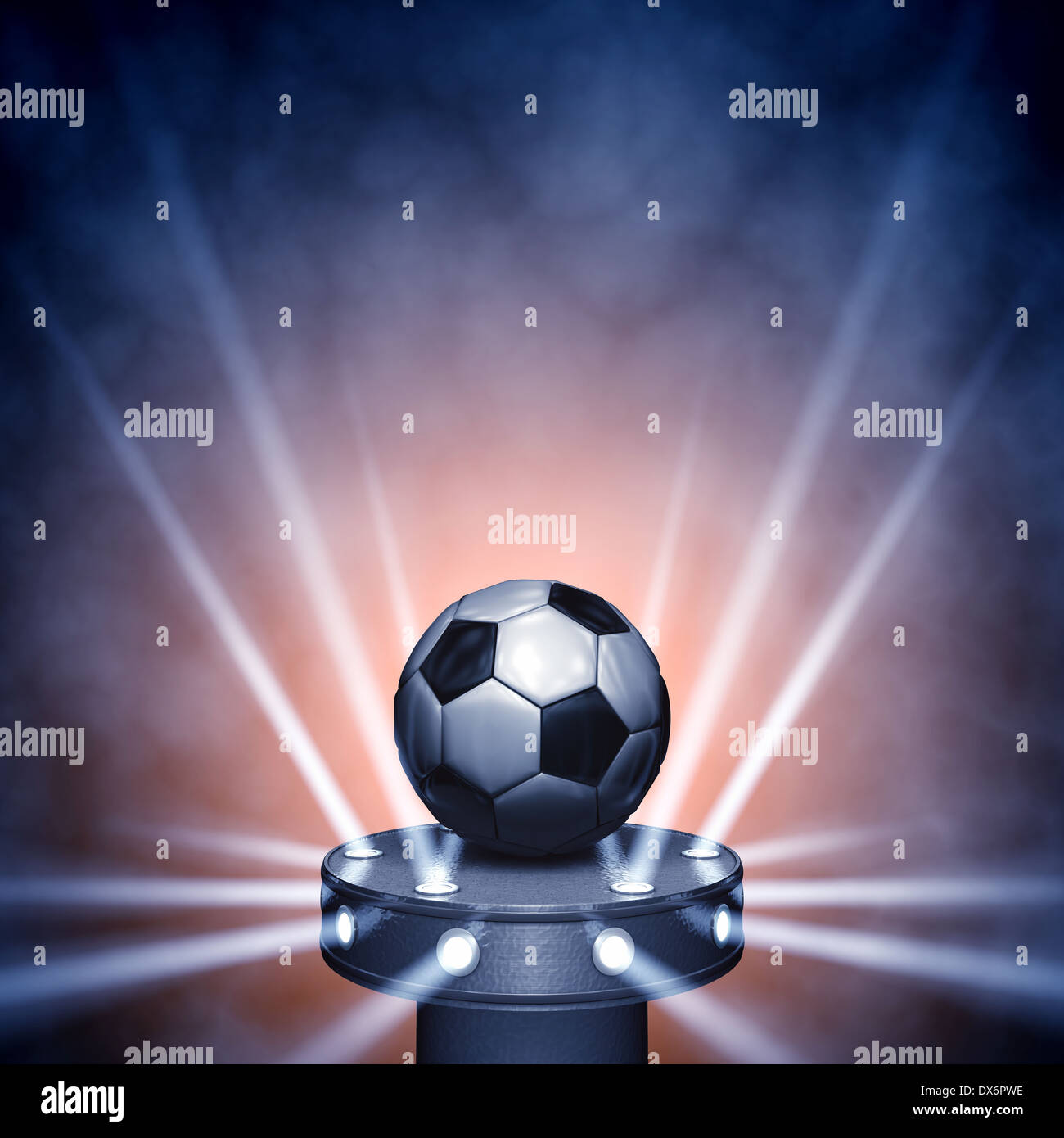 Podium soccer ball 3d hi-res stock photography and images - Alamy
