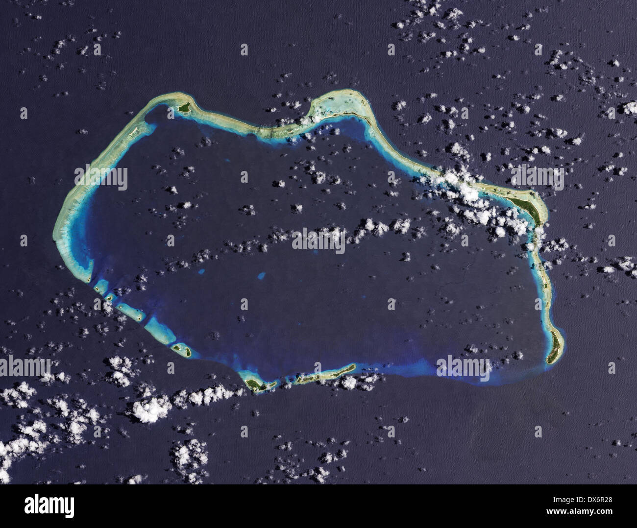 Bikini Atoll in the Marshall Islands - scene of the US Army ...