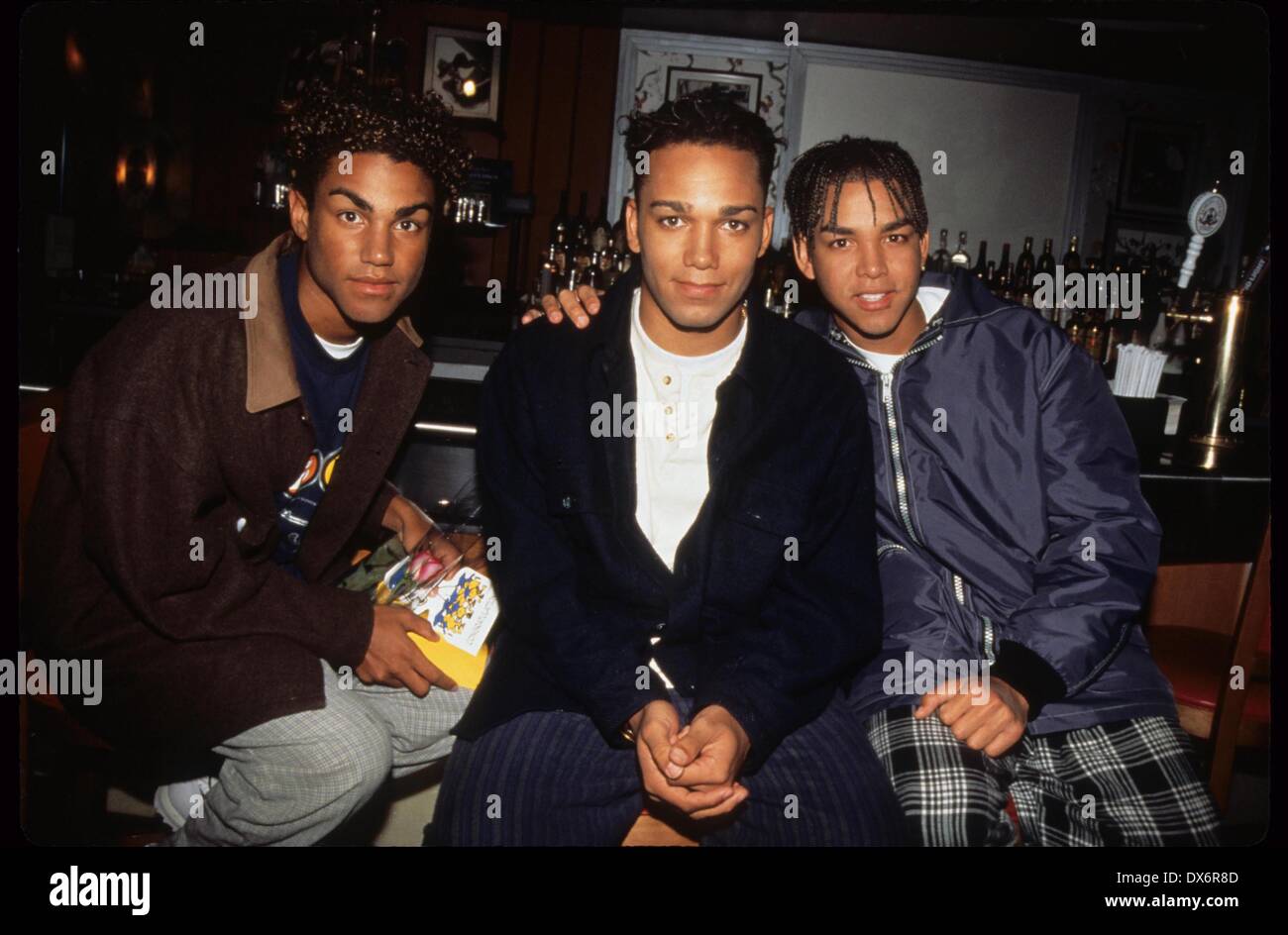 3T.Present their Gold record to Motown Cafe 1996.k5150ar.(Credit Image ...