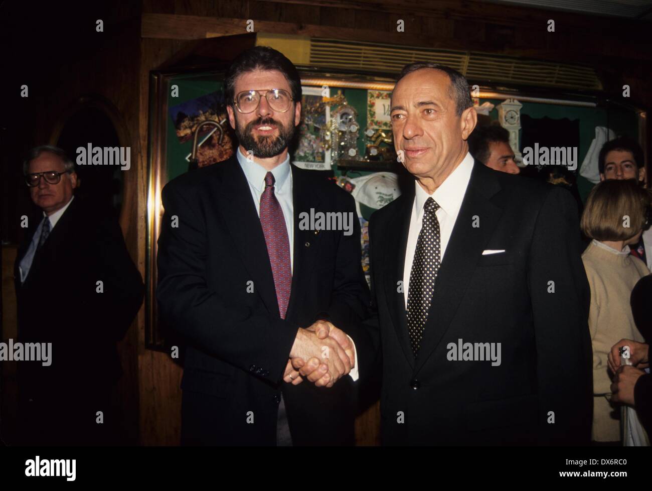 GERRY ADAMS with Mario Cuomo 1994.l9387ar.(Credit Image: © Andrea ...