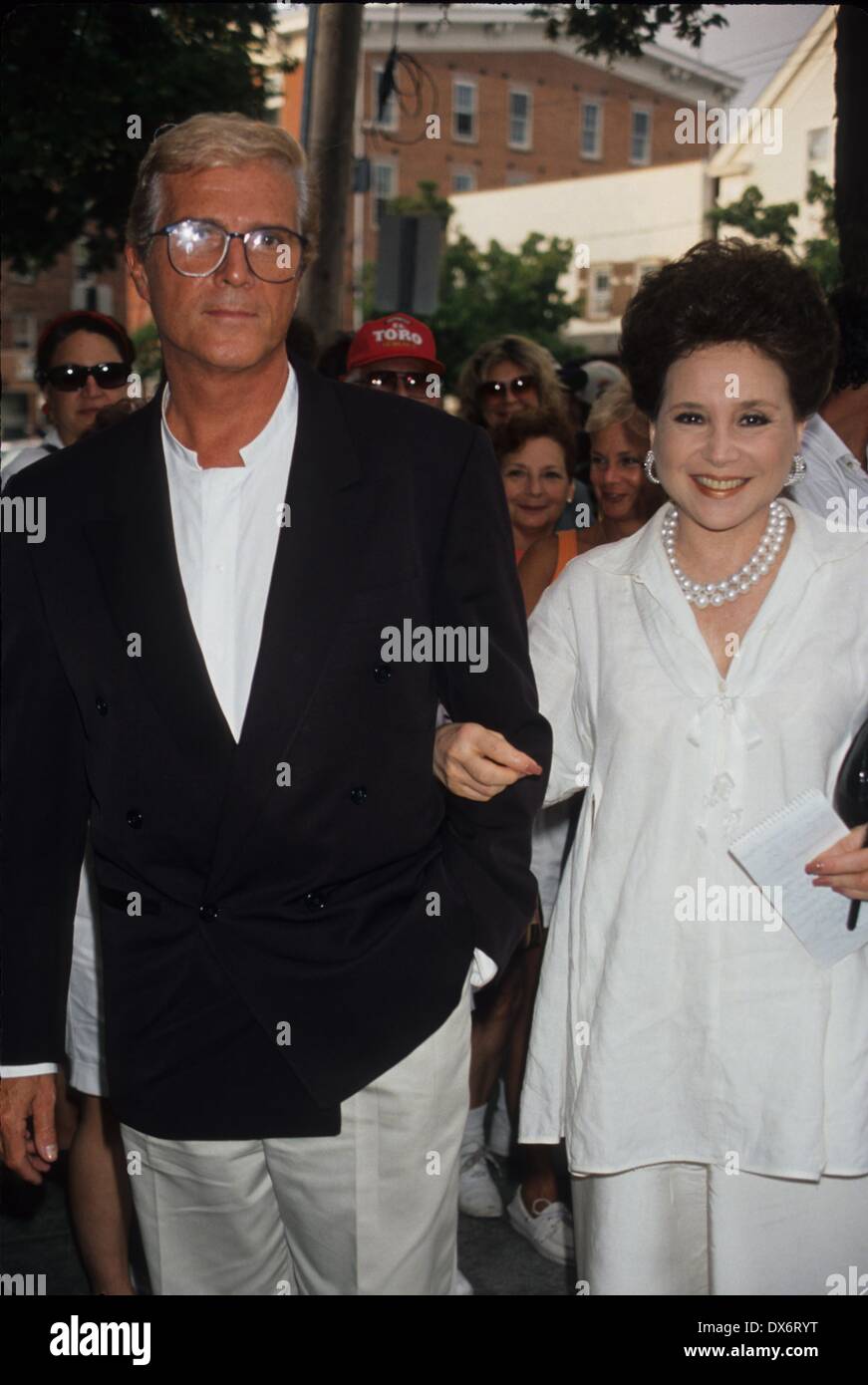 CINDY ADAMS with Tommy Dimayo.Truman premiere 1995.k2351ww.(Credit ...