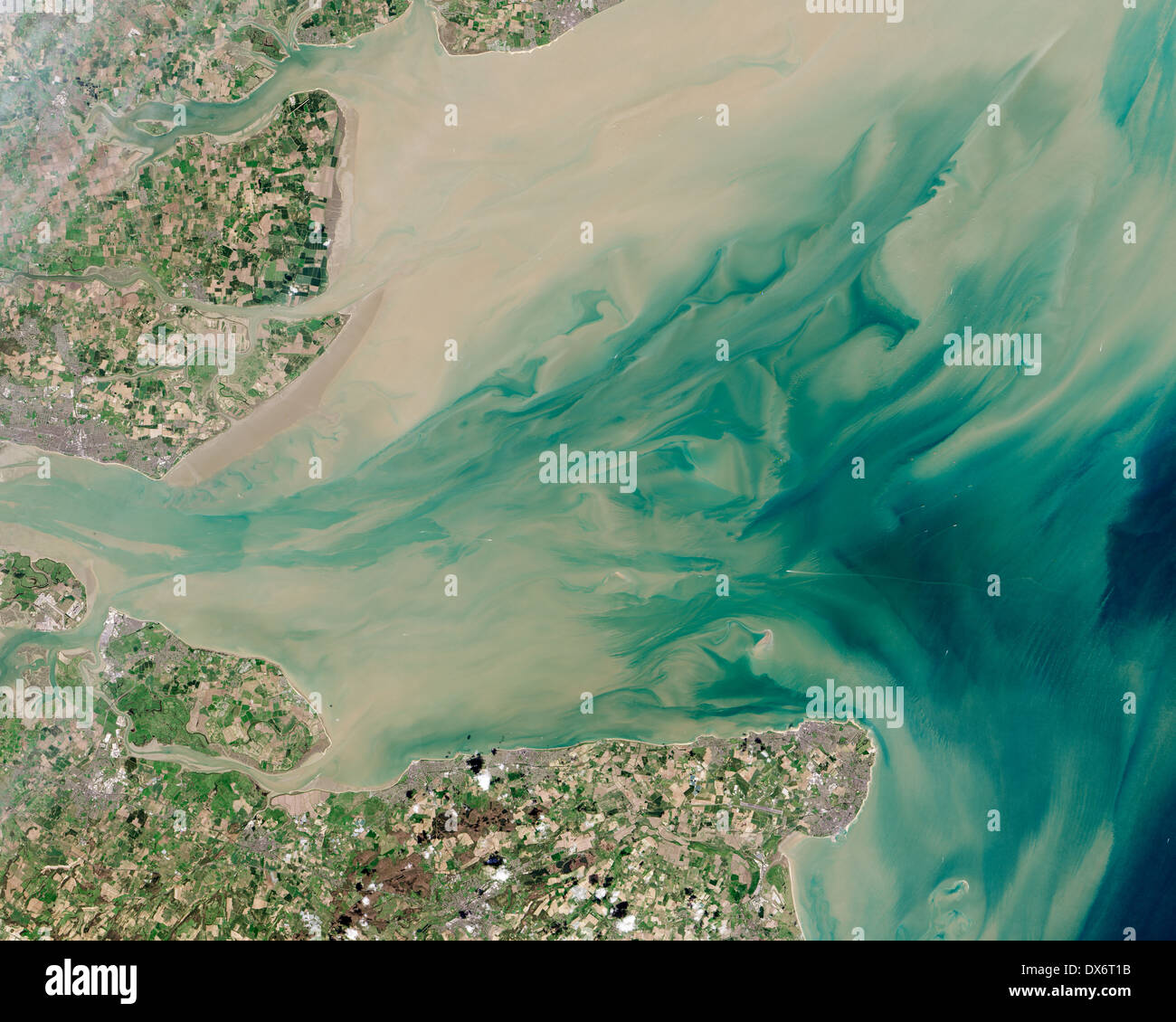 Thames estuary satellite hi-res stock photography and images - Alamy