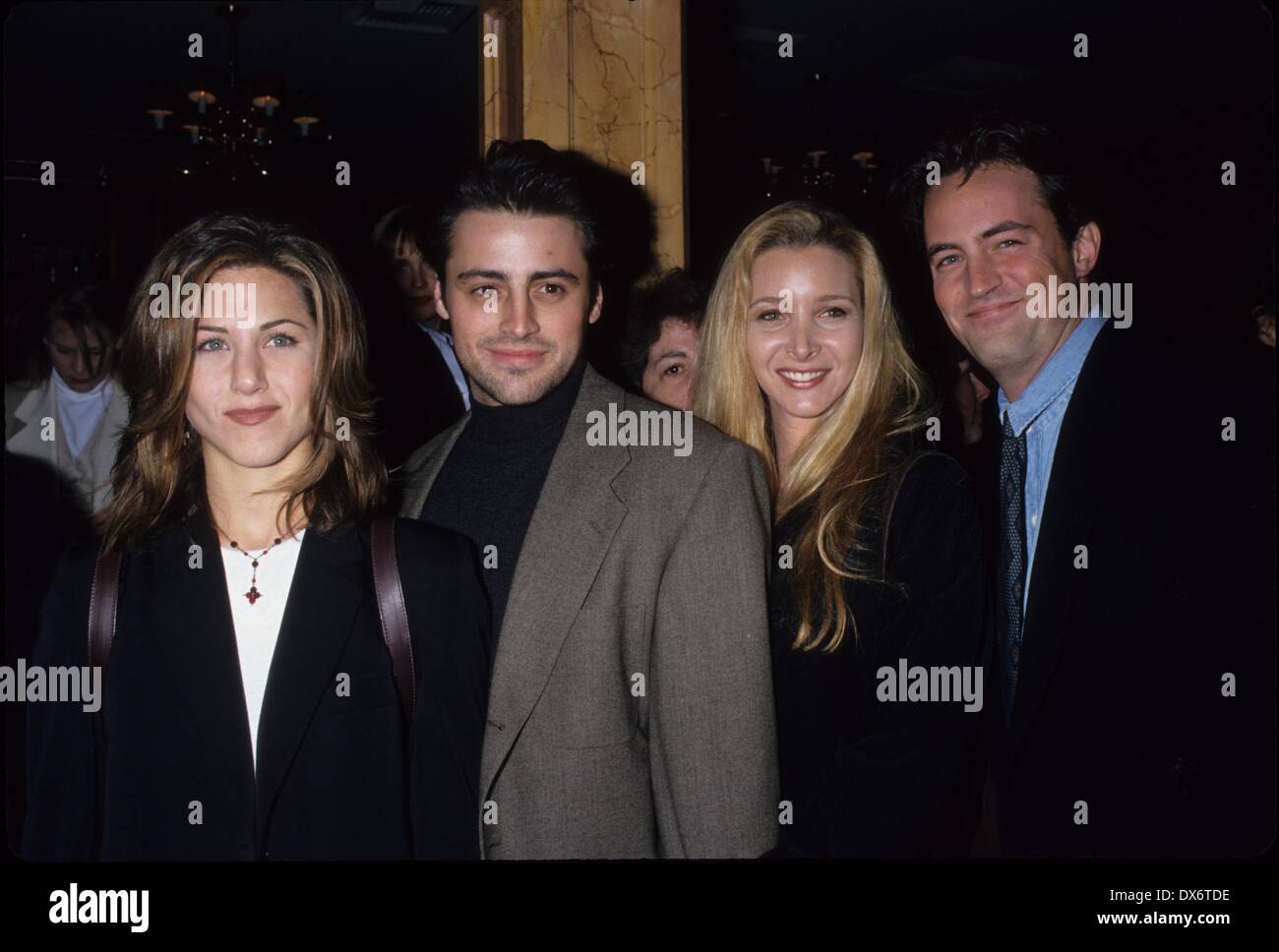 JENNIFER ANISTON with Matt Leblanc and Matthew Perry 1995.Serving in ...