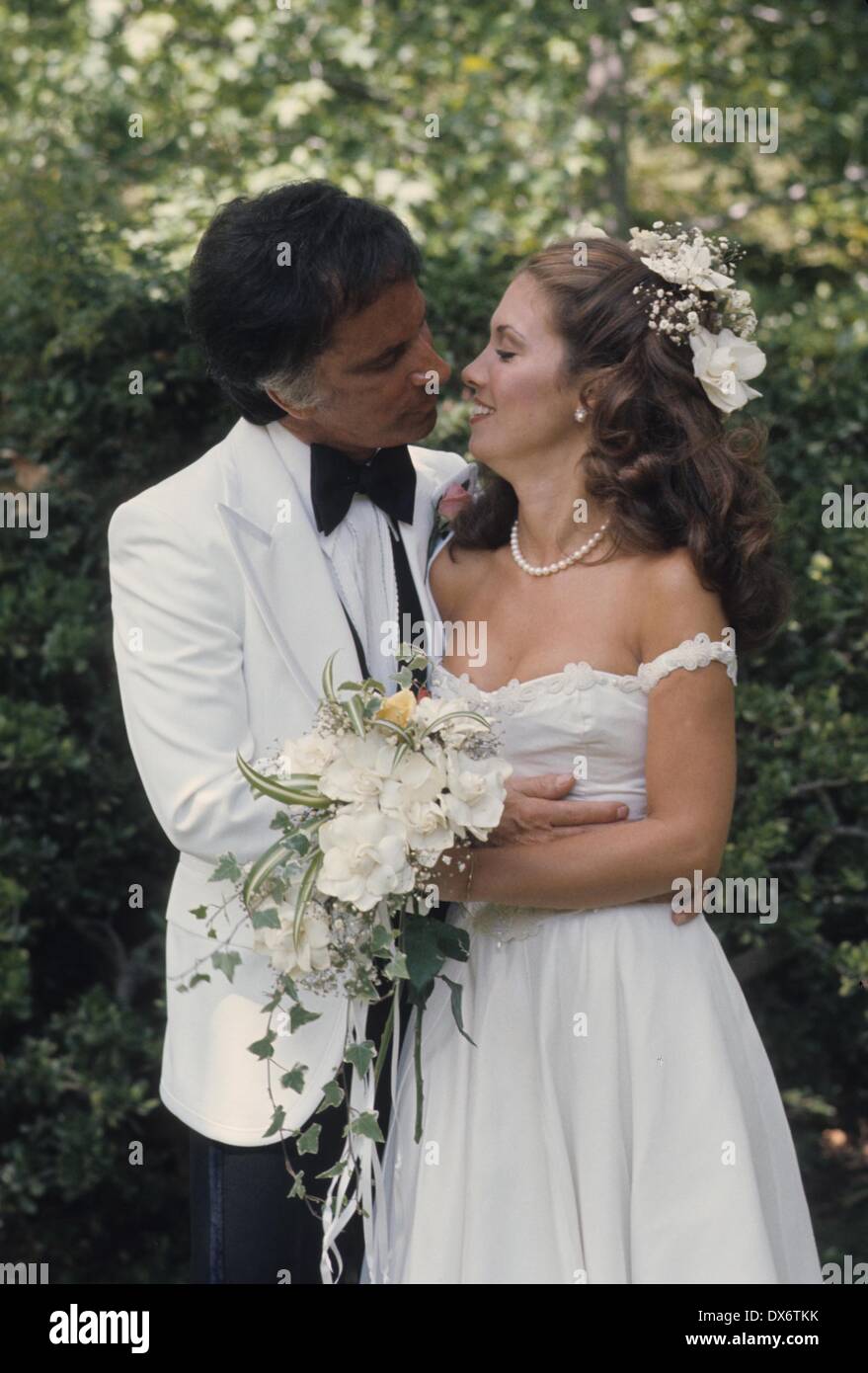 DON ADAMS with wife Judy Luciano.Wedding.g4076.Supplied by Photos, inc ...