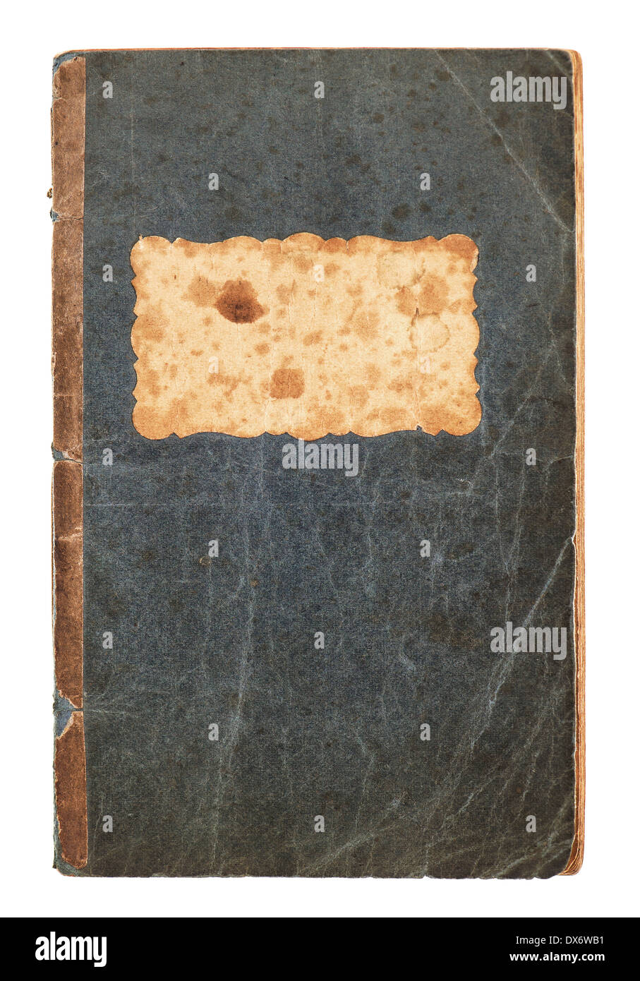 old paper book cover isolated on white background Stock Photo - Alamy