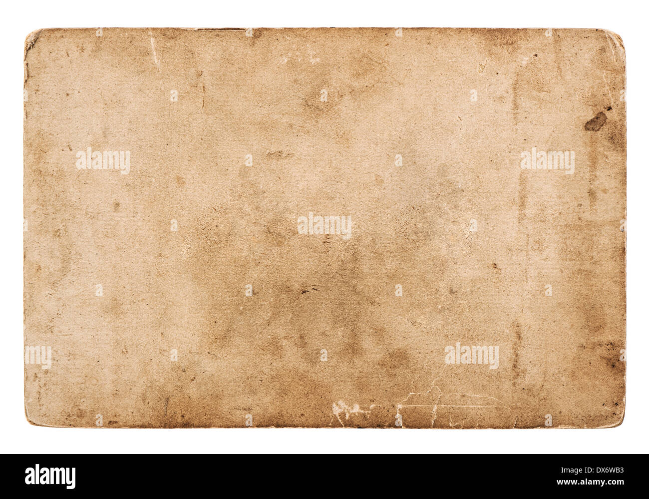 old blank photo card isolated on white. vintage grunge paper background ...