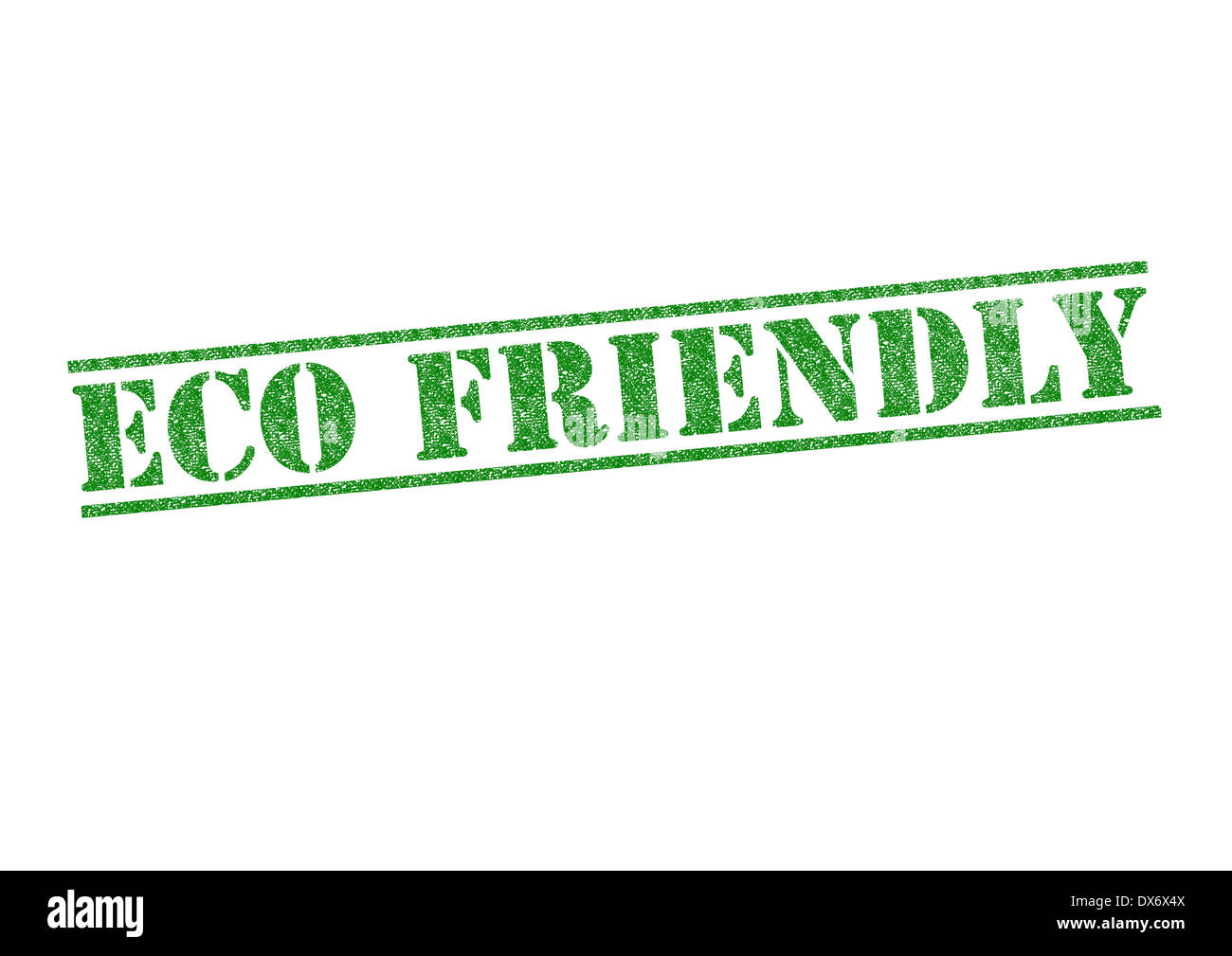ECO FRIENDLY green rubber stamp over a white background Stock Photo - Alamy