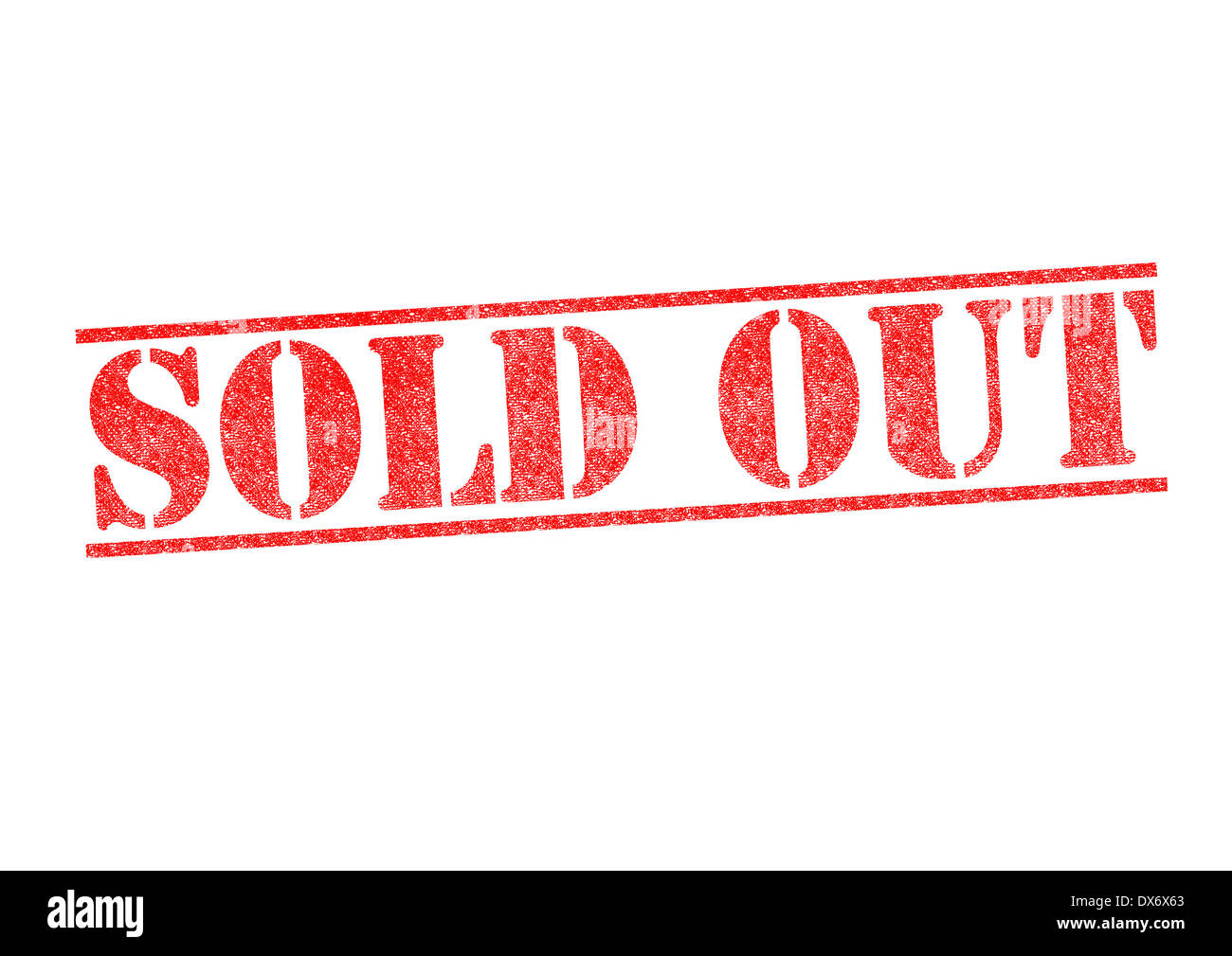 SOLD OUT red rubber stamp over a white background Stock Photo - Alamy