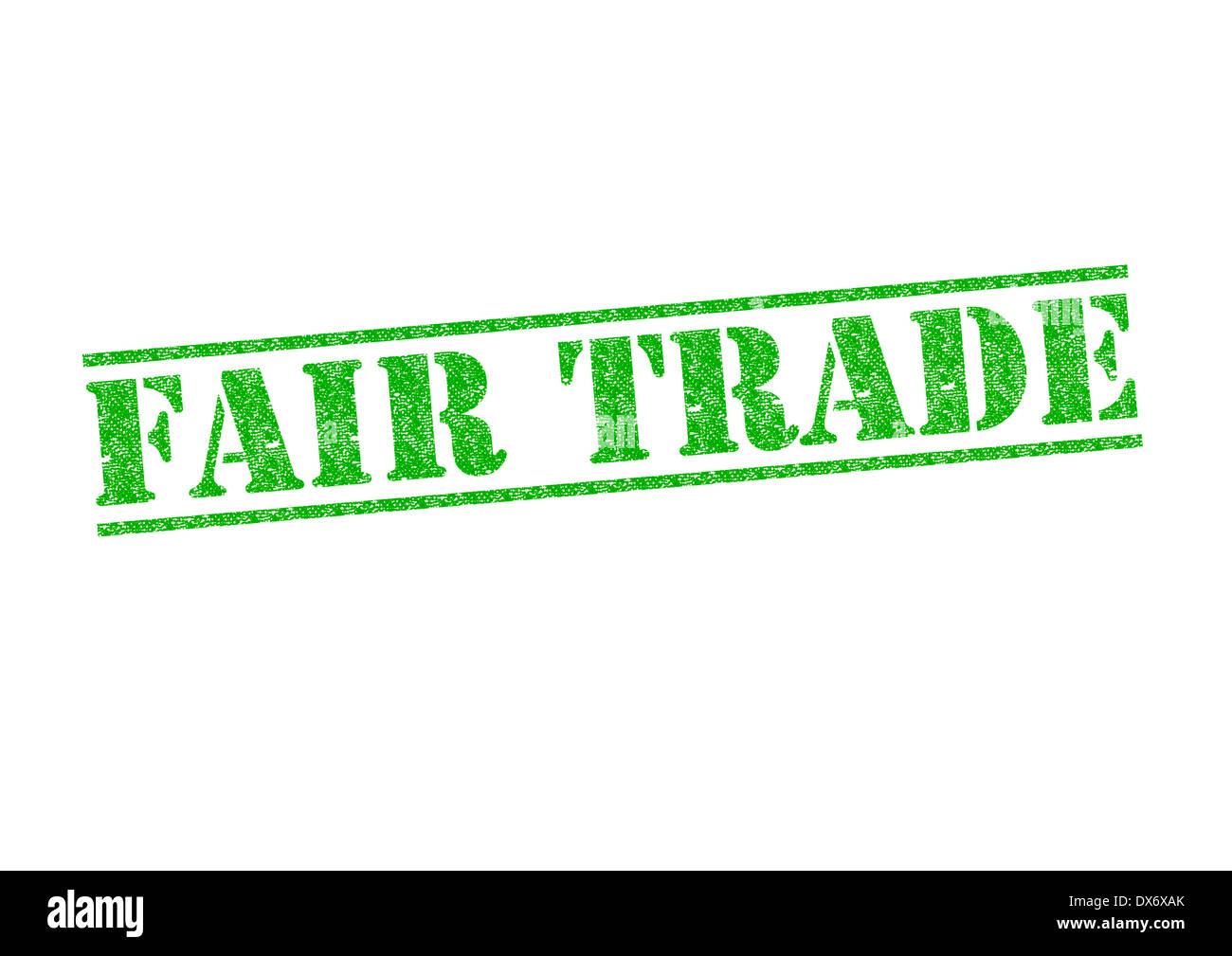 FAIR TRADE rubber stamp over a white background Stock Photo - Alamy