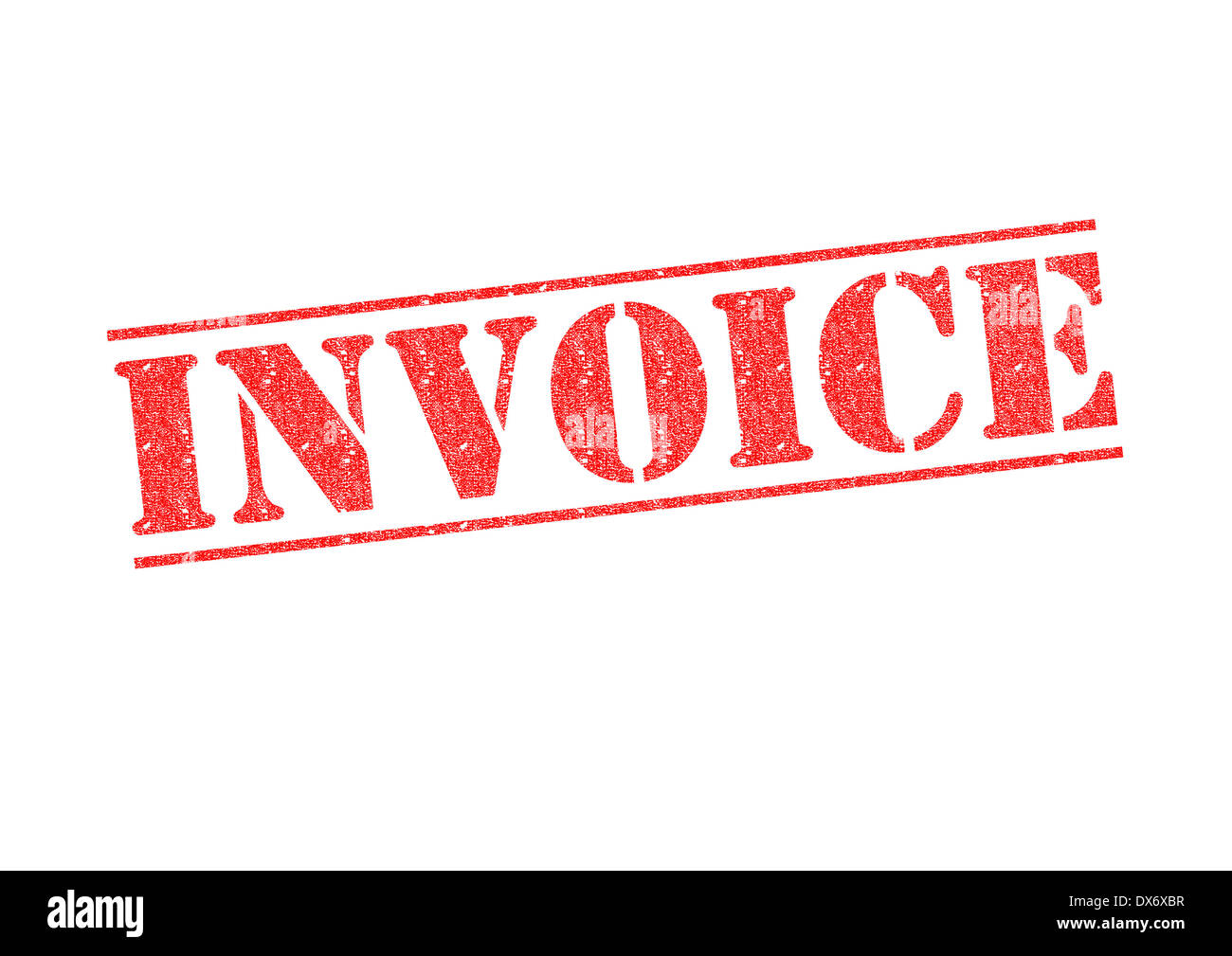INVOICE rubber stamp over a white background Stock Photo - Alamy