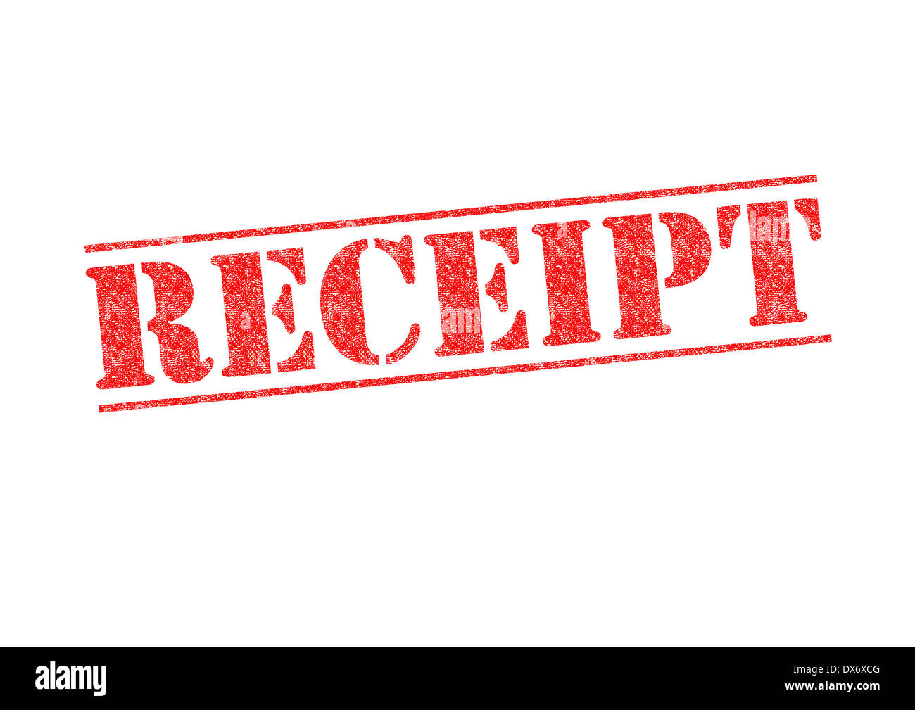 RECEIPT rubber stamp over a white background Stock Photo - Alamy