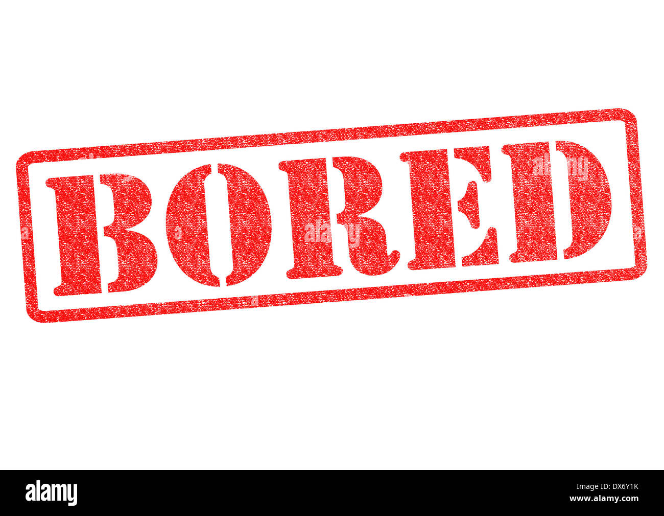 BORED Rubber Stamp over a white background Stock Photo - Alamy