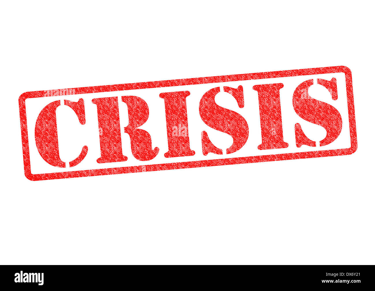 CRISIS Rubber Stamp over a white background Stock Photo - Alamy
