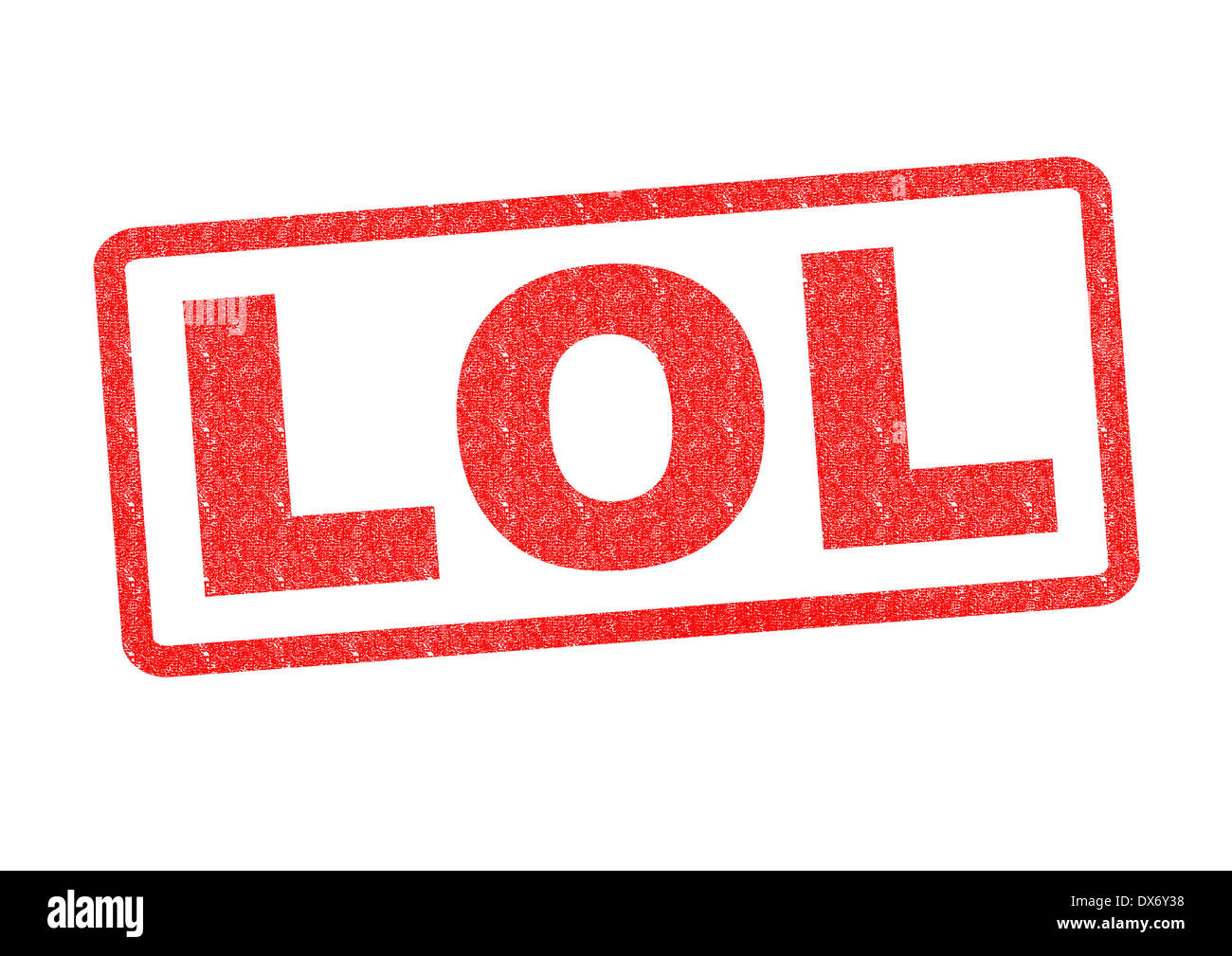 LOL Rubber Stamp over a white background Stock Photo - Alamy