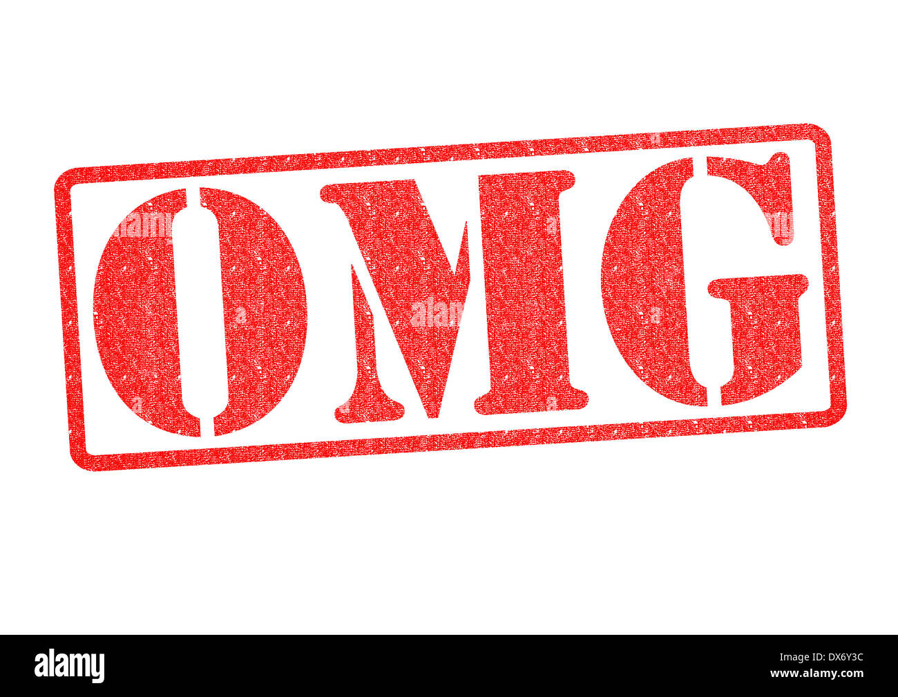 OMG Rubber Stamp over a white background Stock Photo - Alamy