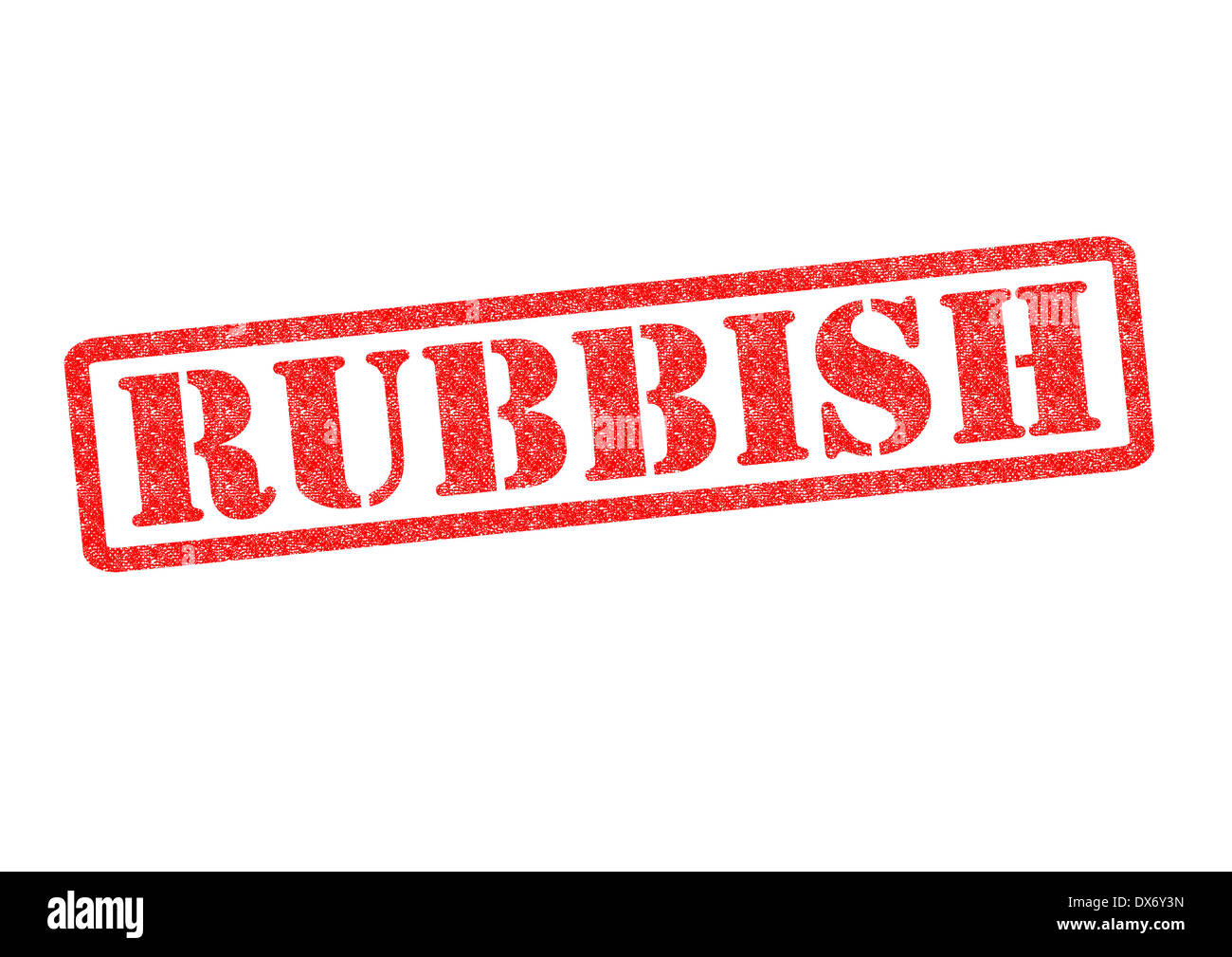 RUBBISH Rubber Stamp over a white background Stock Photo - Alamy