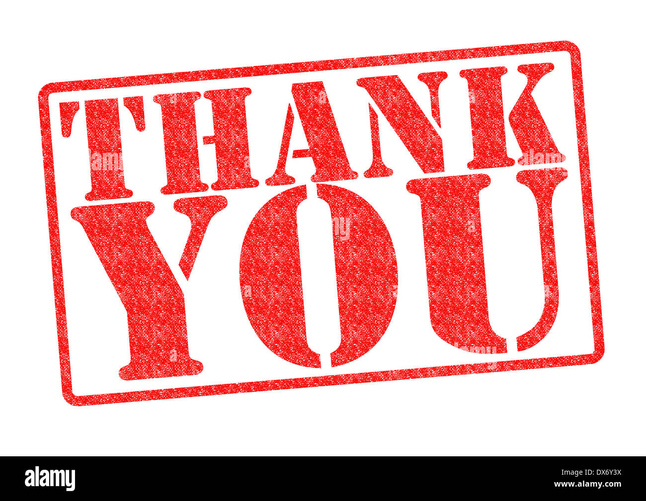THANK YOU Rubber Stamp over a white background Stock Photo - Alamy