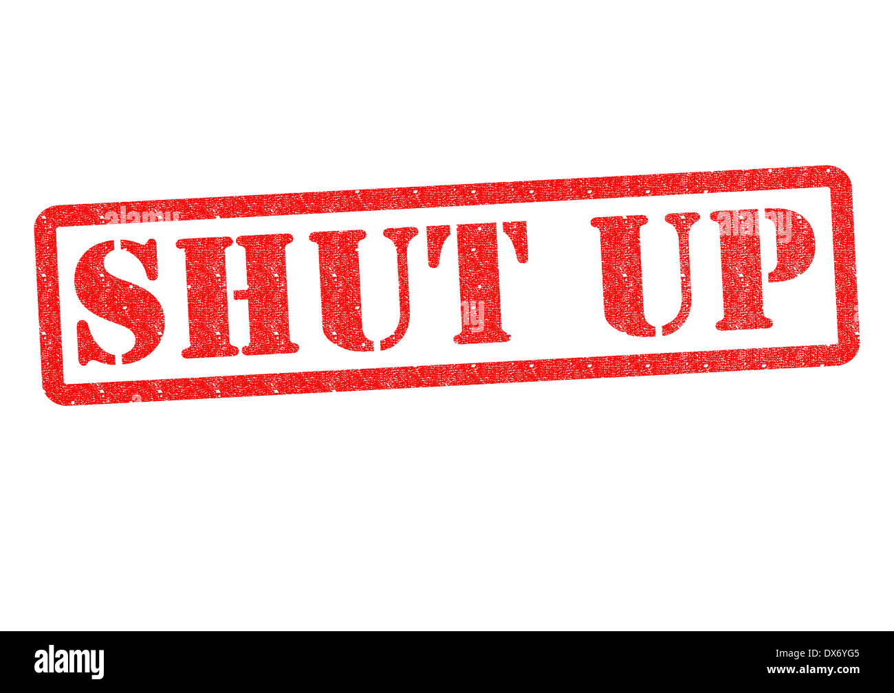 Shut up stamp hi-res stock photography and images - Alamy