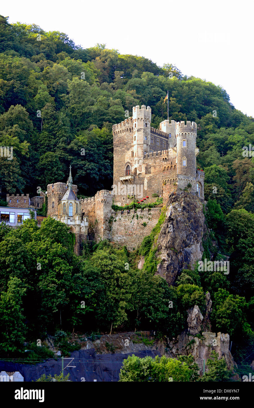 Rheinstein Castle Rhine River Valley Germany Europe Vineyards Wineries ...