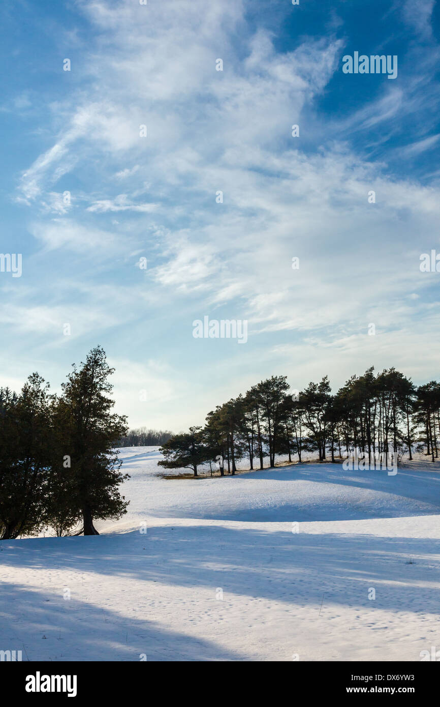 Blue snow scene hi-res stock photography and images - Alamy