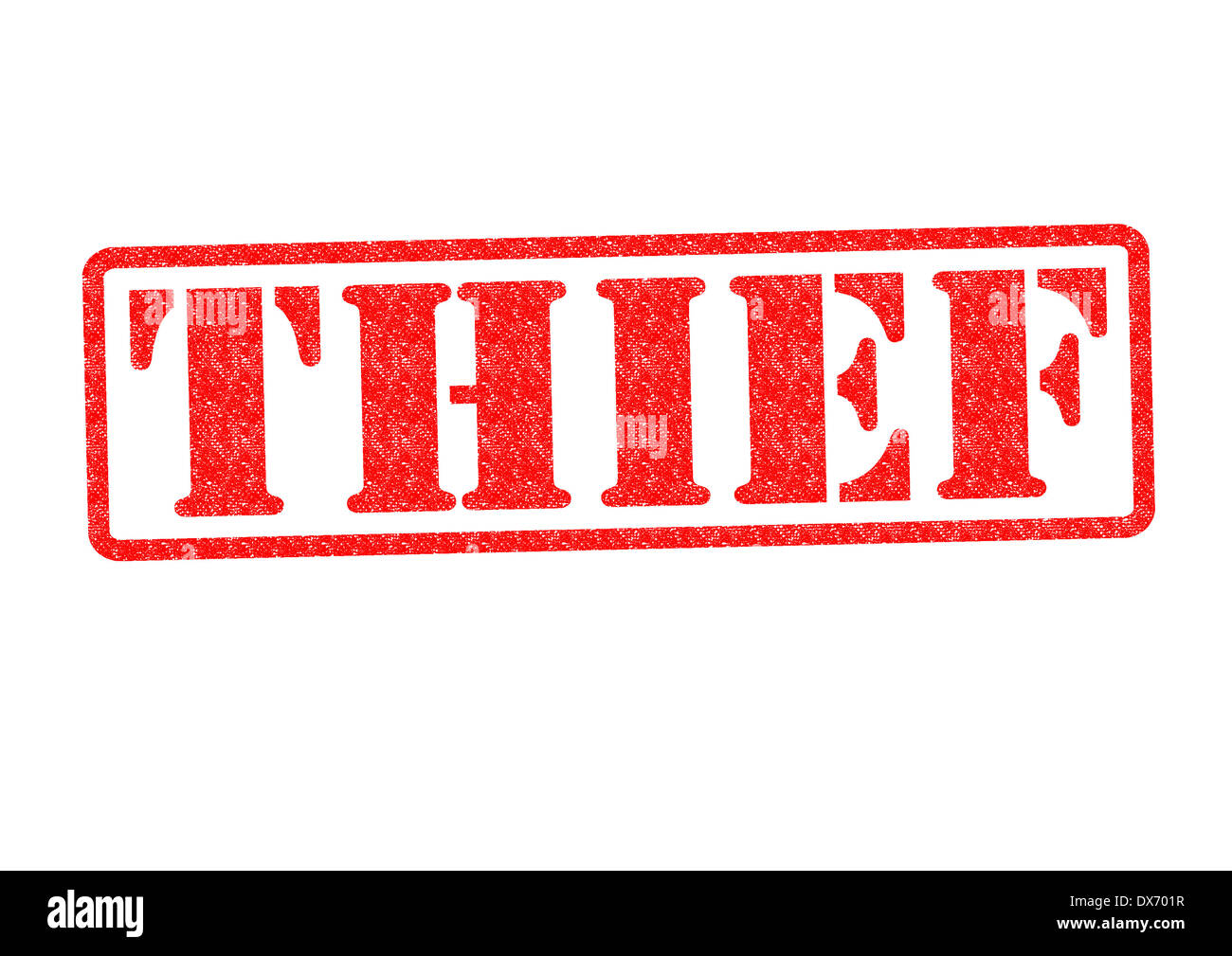 THIEF Rubber Stamp over a white background Stock Photo - Alamy