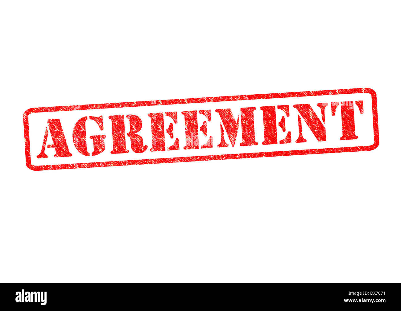 AGREEMENT Rubber Stamp over a white background Stock Photo - Alamy