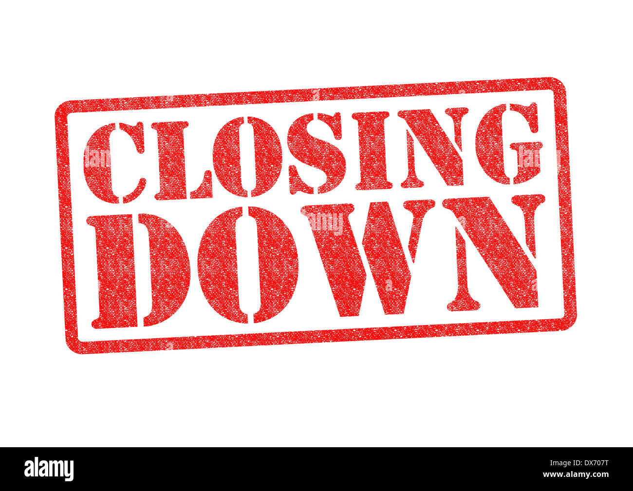 High street and closing Cut Out Stock Images & Pictures - Alamy