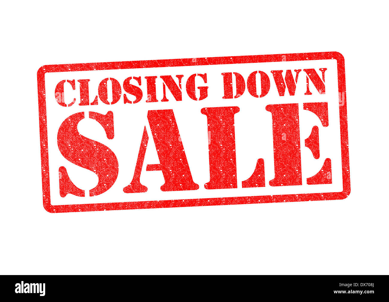 CLOSING DOWN SALE Rubber Stamp over a white background Stock Photo - Alamy