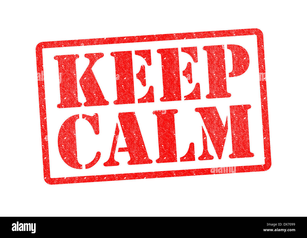 KEEP CALM Rubber Stamp over a white background Stock Photo - Alamy