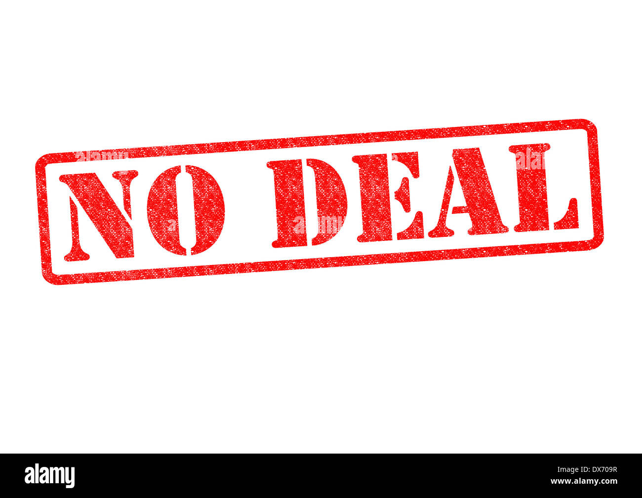 NO DEAL Rubber Stamp over a white background Stock Photo - Alamy