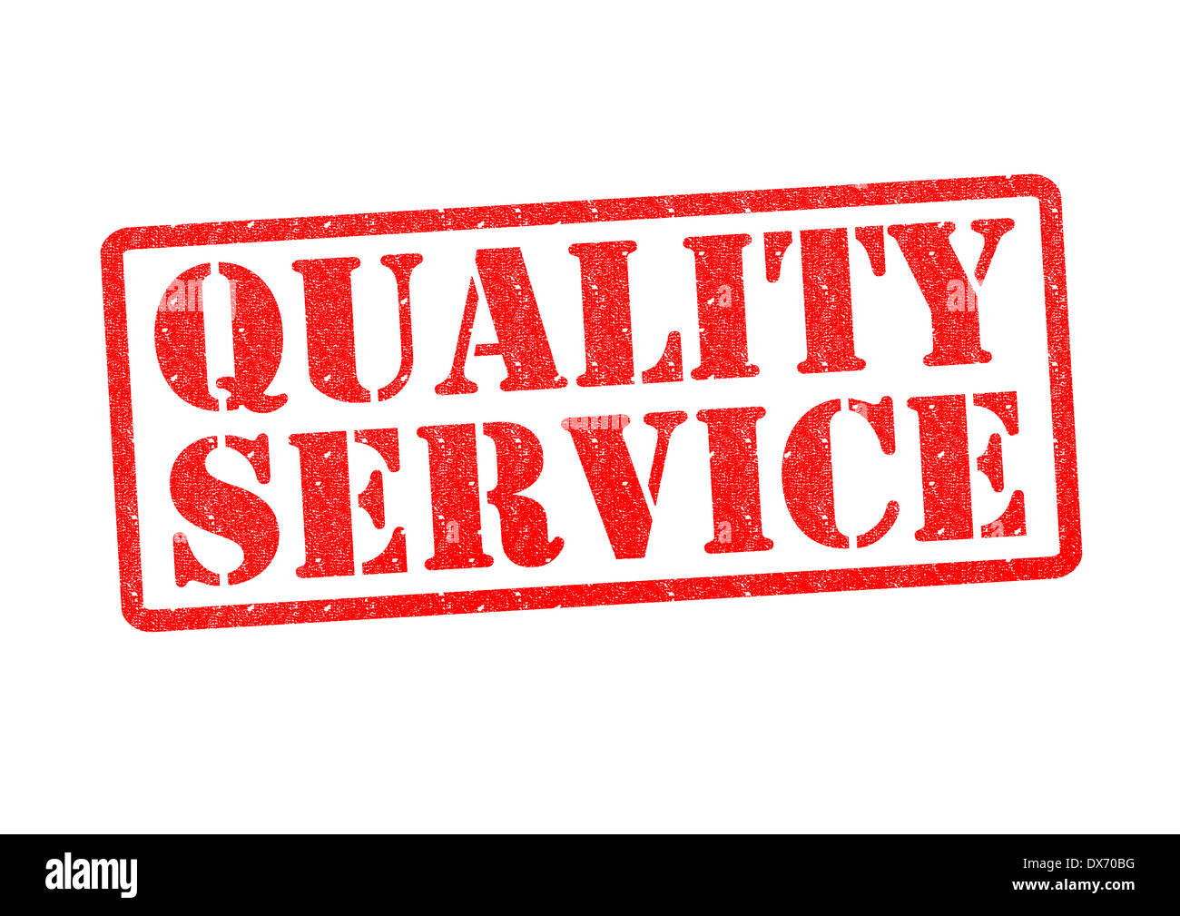 QUALITY SERVICE Rubber Stamp over a white background Stock Photo - Alamy