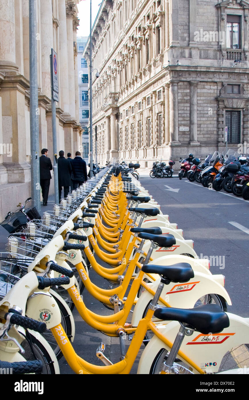 Italy, Milan, Bike Mi Stock Photo - Alamy