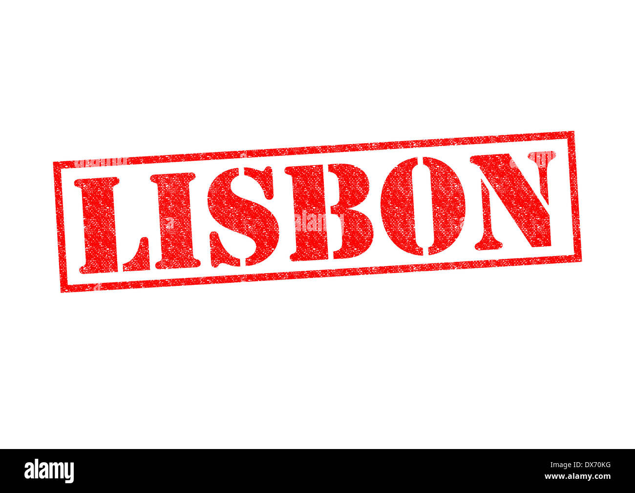 LISBON Rubber Stamp over a white background Stock Photo - Alamy