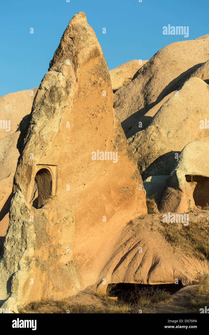 Window in fairy chimney, Red Valley, Cappadocia, Turkey Stock Photo - Alamy