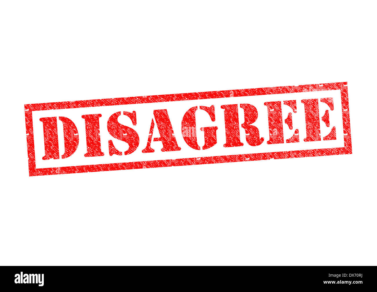 DISAGREE Rubber Stamp over a white background Stock Photo - Alamy